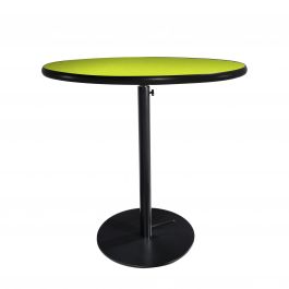 Chartreuse Cafe Table with Black Hydraulic Base | CORT Events