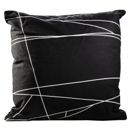 Rent the Geometric Linear Pillow in Black or White | CORT Events
