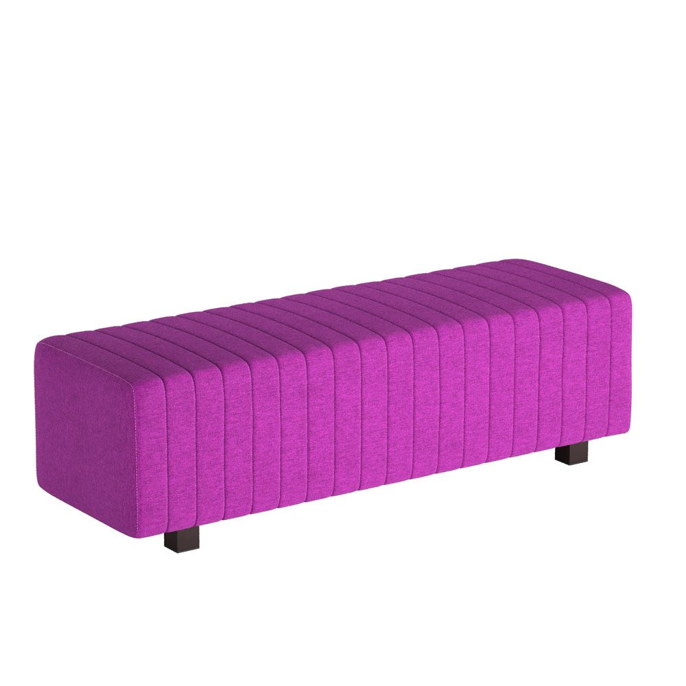 Rent the Beverly Bench Ottoman Fuchsia CORT Events